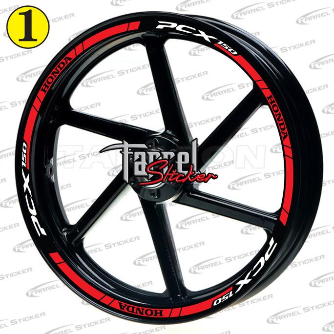 Jual Stiker Velg Sticker Velk PCX 2018 farr3l55 Berkualitas | Shopee ...
