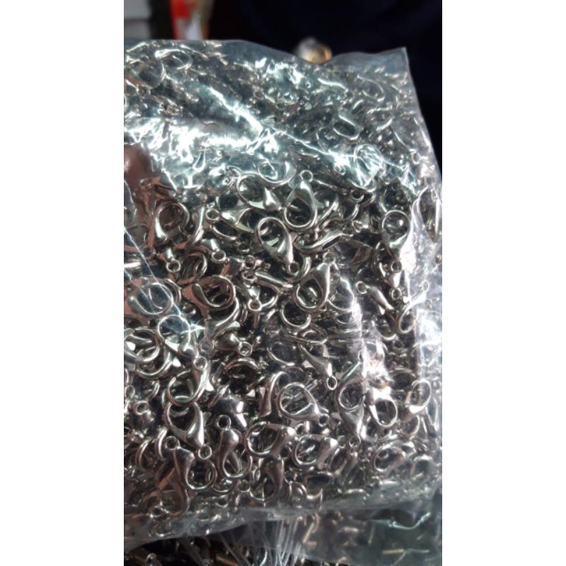 Jual Kait Udang Silver Ukuran 1.4cm packing isi 100pcs | Shopee Indonesia