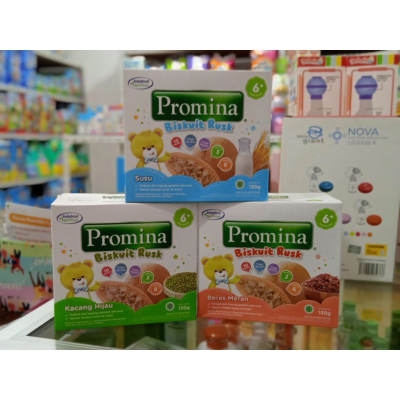 Jual Promina Biskuit Rusk 6+ 130g | Shopee Indonesia