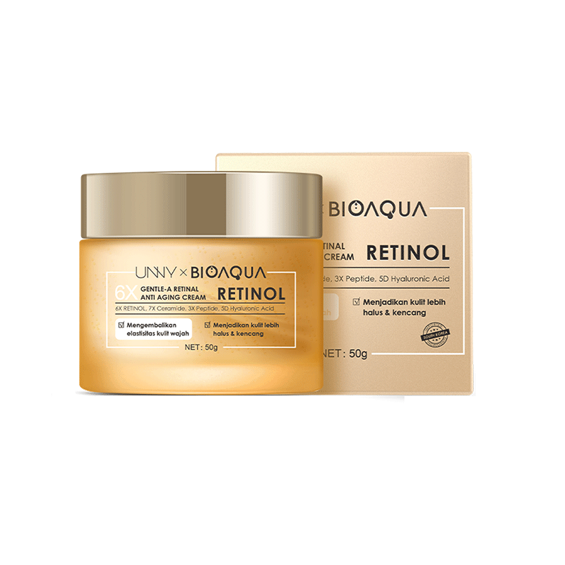 Jual BIOAQUA 6X Gentle-A Retinol Cream Wajah Anti Aging Pelembab Wajah ...