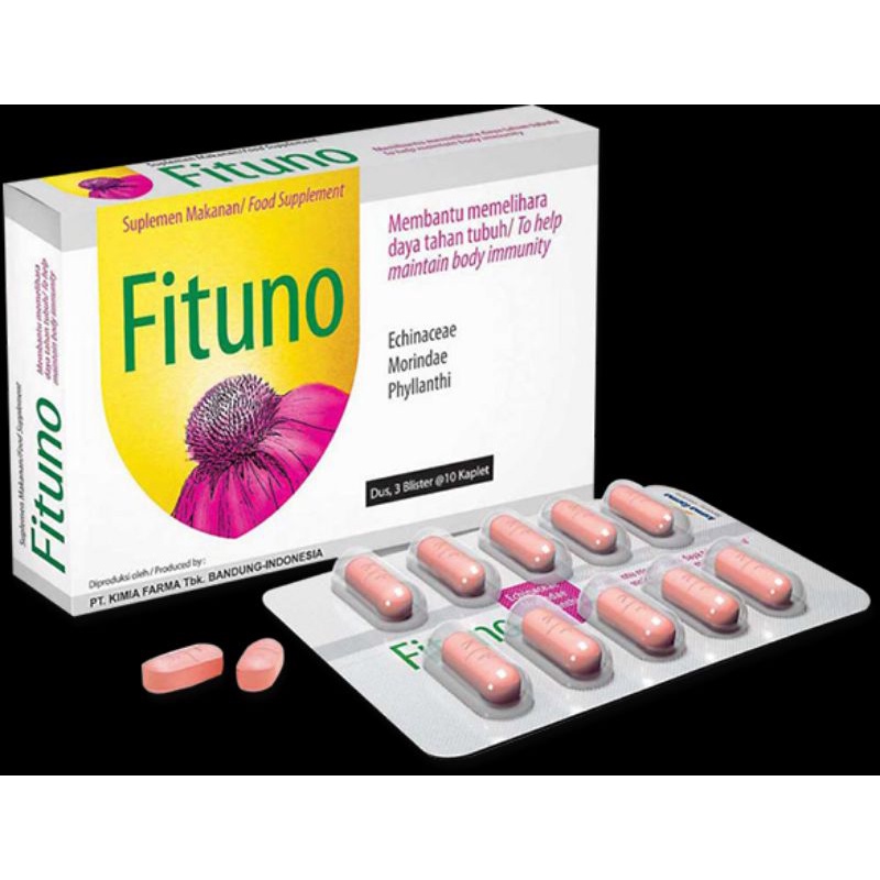 Jual FITUNO 3strip @10 kaplet (Suplemen Makanan/ Multi vitamin daya ...
