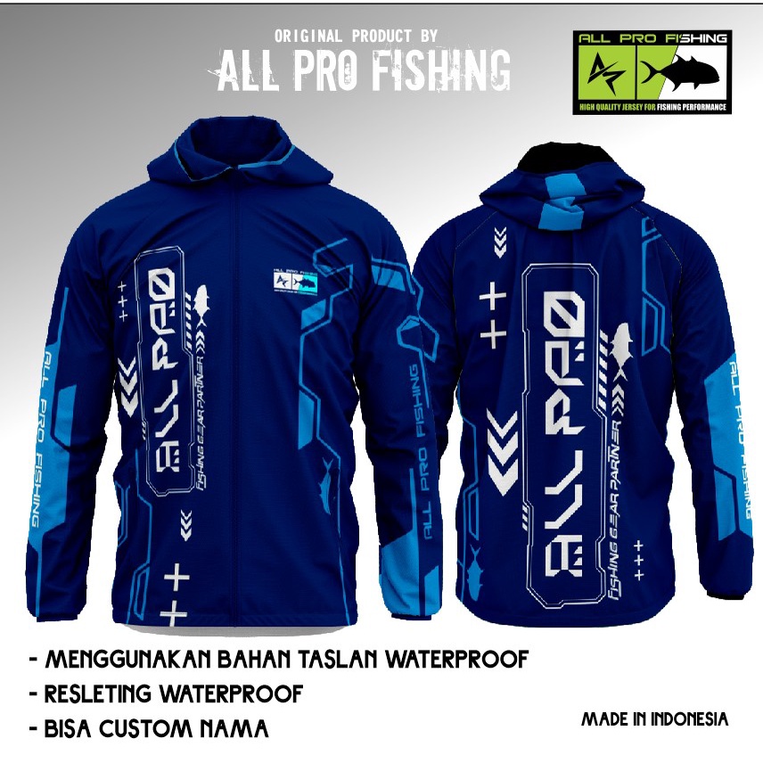 Jual AP CUSTOM jaket mancing ALL PRO FISHING custom nama free | Shopee ...