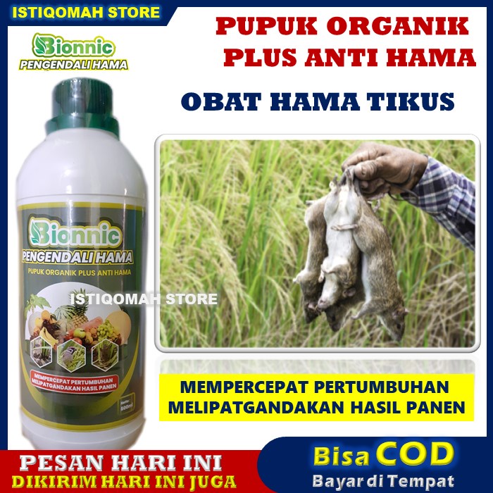 Jual BIONNIC 500ml Obat Hama Tikus Pada Padi di Sawah - Obat Pembasmi ...