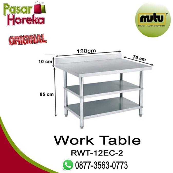 Jual Meja Stainless / Meja Kerja / Meja Dapur / Worktable Rwt-12Ec-2 ...