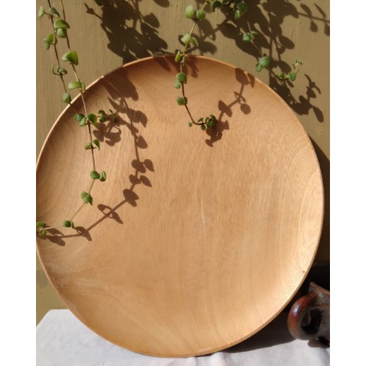 Jual Piring kayu sawo premium - Piring kayu siap pakai - Peralatan ...