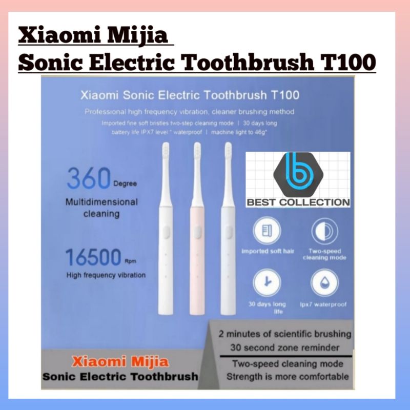 Jual Xiaomi Mijia Sonic Electric Toothbrush T100 - Sikat Gigi Elektrik | Shopee Indonesia