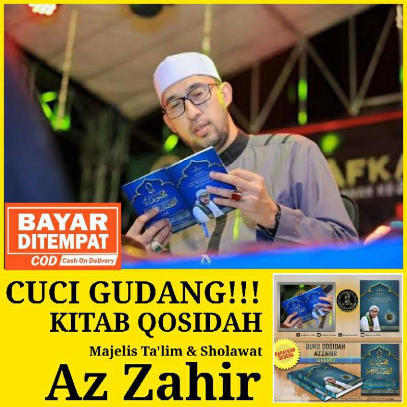 Jual Kitab Qosidah Azzahir | Kitab Sholawat Azzahir Terbaru Lengkap | Shopee Indonesia