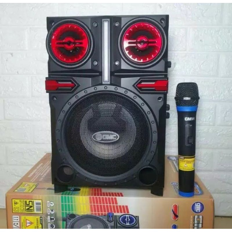 Jual Speaker Bluetooth GMC 897Q 6,5 Inchi Original Bonus Mic Wireless ...