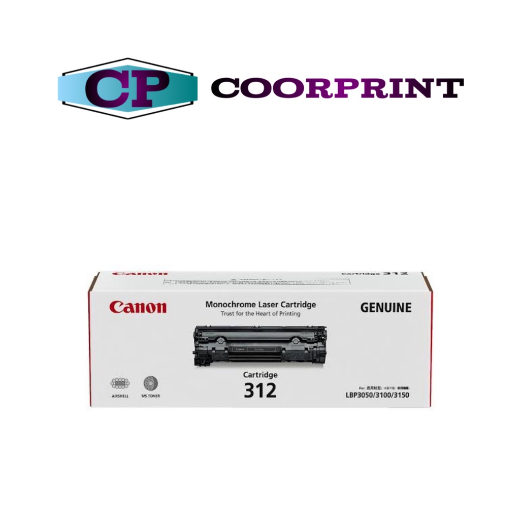 Jual CANON 312 Black Mono Original Toner Cartridge | Shopee Indonesia