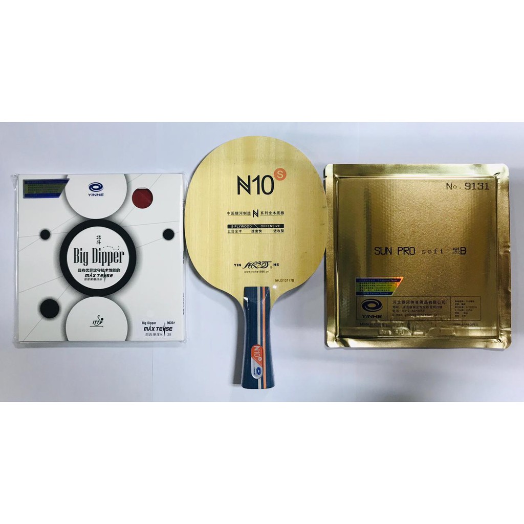 Jual Setup Tenis Meja Pingpong Yinhe N10s Big Dipper Sun Pro Soft Full ...