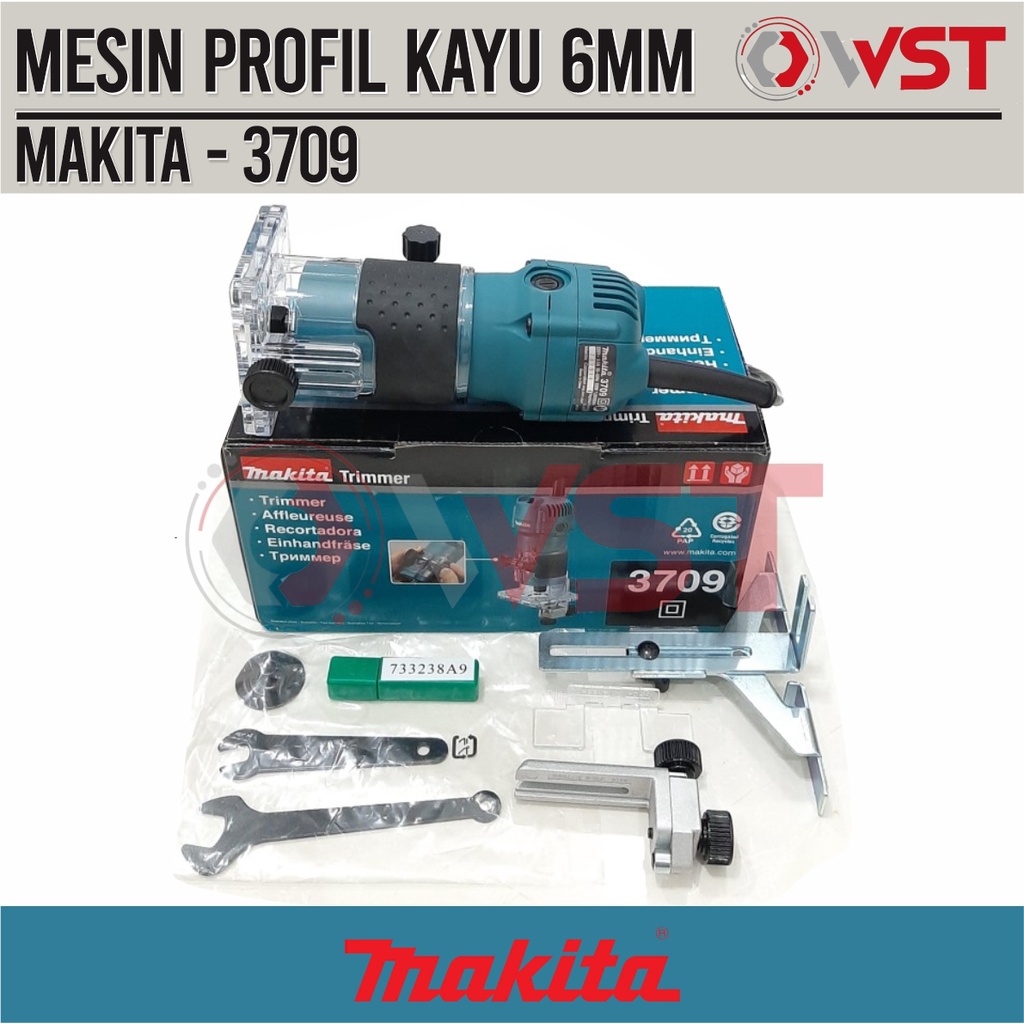 Jual Mesin Profil 6mm MAKITA 3709 - Router Trimmer Kayu makita | Shopee ...