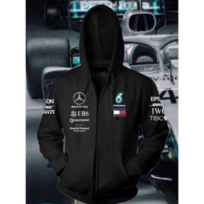 Jual JAKET ZIPPER MERCEDES BENZ PETRONAS FORMULA F1 PREMIUM QUALlTY ...