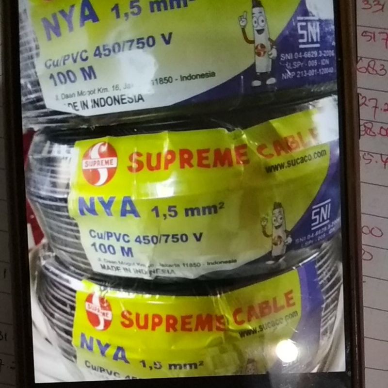 Jual KABEL LISTRIK GROUNDING TUNGGAL NYA 1,5MM 1,5 MM SUPREME ROL 100 | Shopee Indonesia