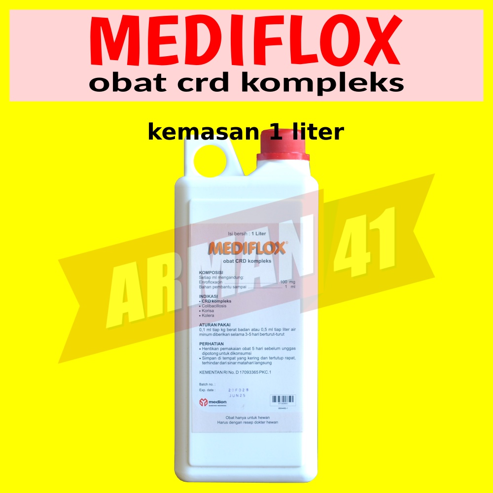 Jual Obat Ayam CRD Kompleks MEDIFLOX 1 lt MEDION | Shopee Indonesia
