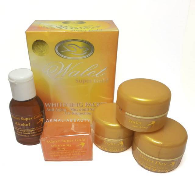Jual PAKET CREAM WALET SUPER GOLD 5 IN 1 ORIGINAL | Shopee Indonesia