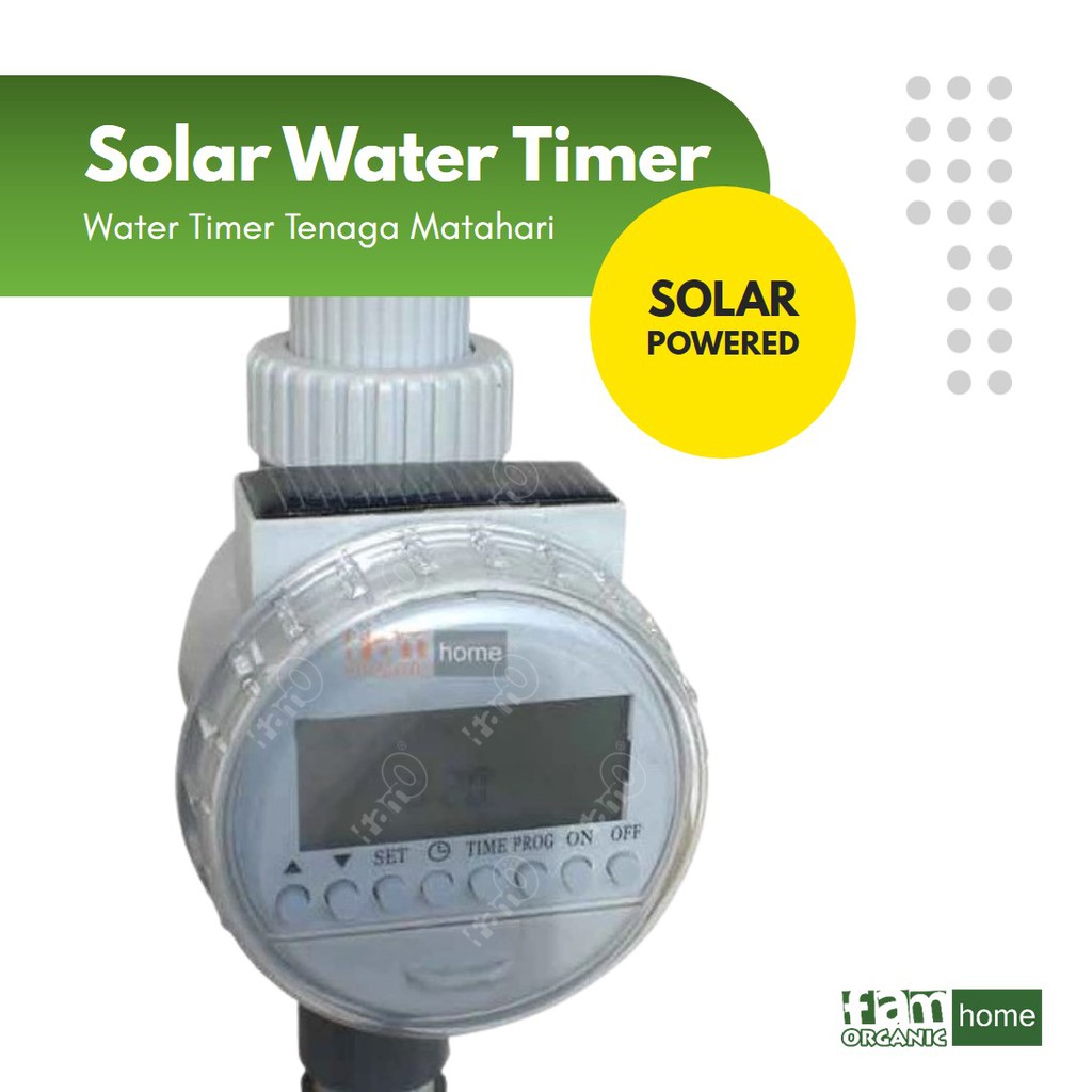 Jual Solar Timer LCD / Timer Penyiram / Garden Water Timer Solar ...