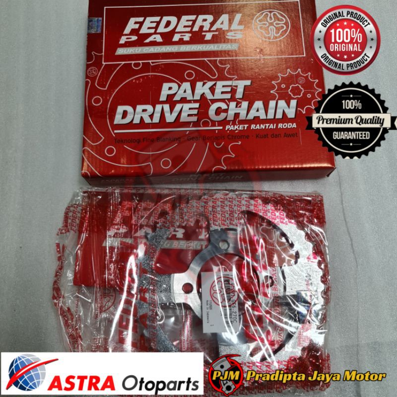 Jual Ger Set / Gear Set Plus Rantai Honda Win GF6 - Astra Federal ...
