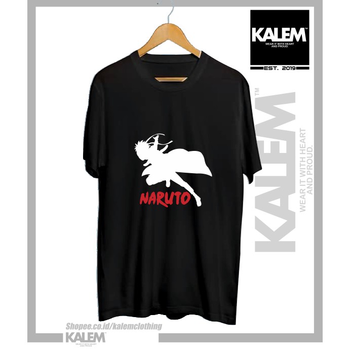 Jual BAJU KAOS SILUET NARUTO AND NAME NARUTO - KALEMCLOTHING | Shopee ...