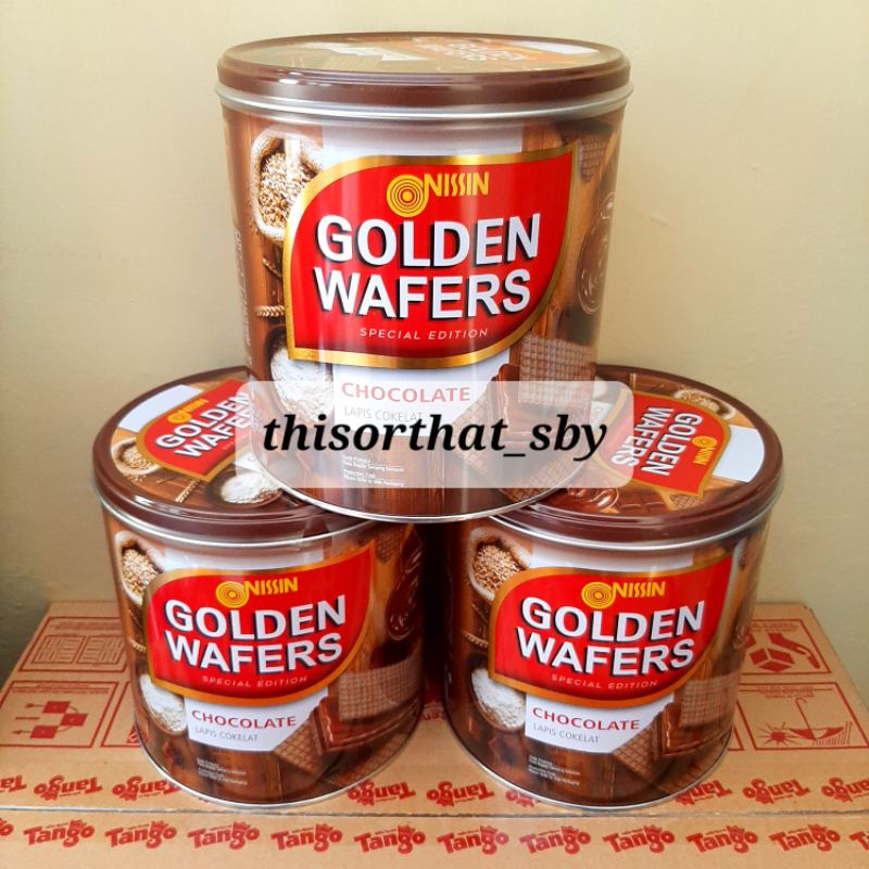 Jual NISSIN Golden Wafers Chocolate 300gr | Shopee Indonesia