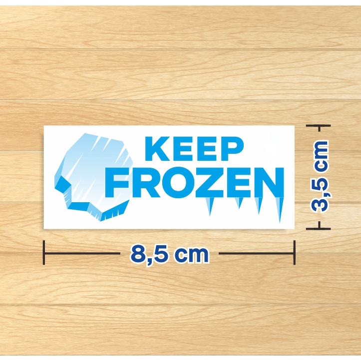 Jual Stiker Food Label Keep Frozen Sticker 8,5 x 3,5 cm (1 Pack / 100 ...