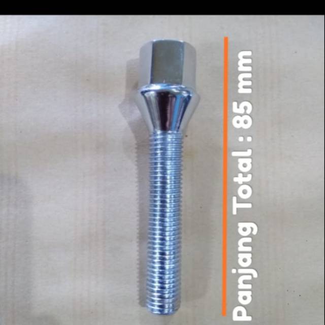 Jual Baut Roda Panjang 85 MM Mercedes BMW 12X1.5 harga Satuan | Shopee ...