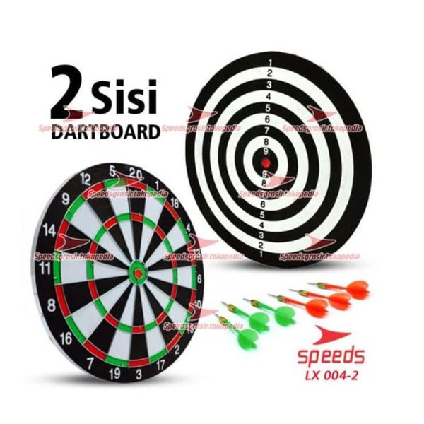 Jual DART GAME BESAR 17 inch / Papan Dart Board Besar Ukuran 43 cm ...