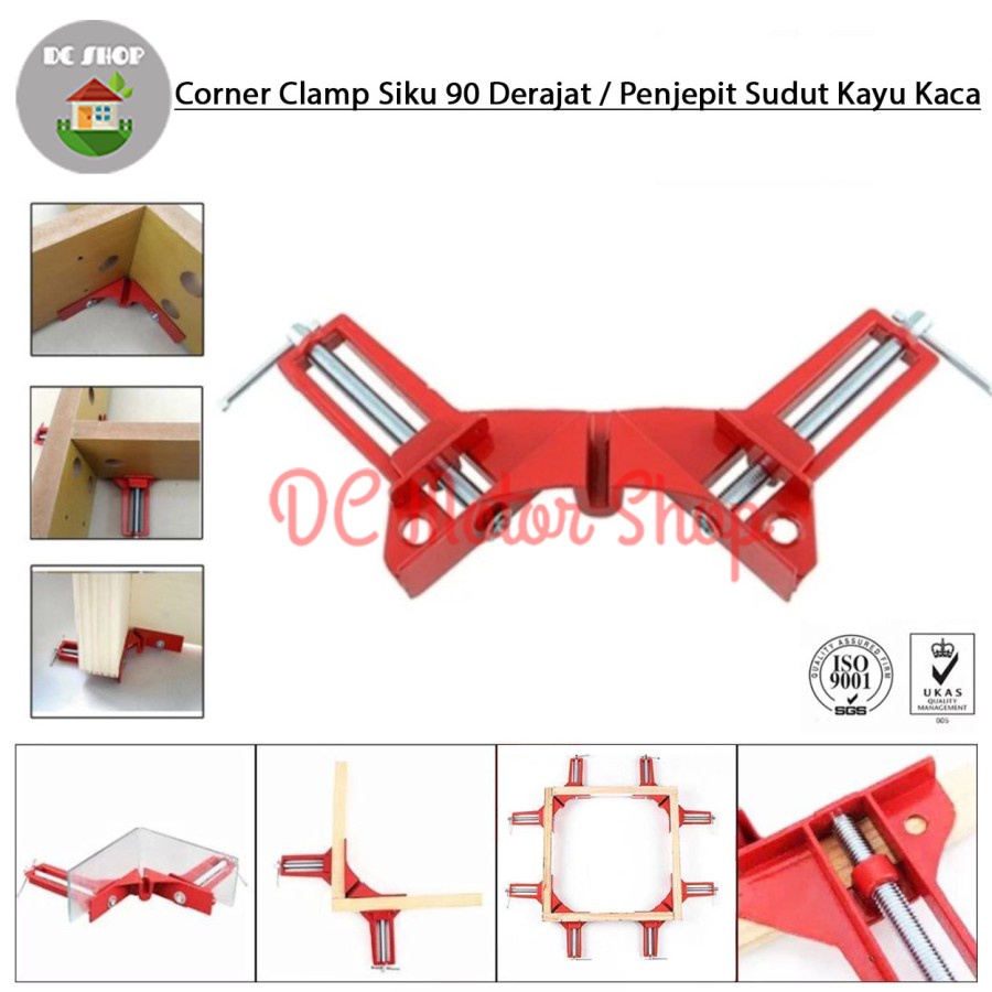 Jual Corner Clamp Klem Sudut Siku Penjepit 90 Derajat untuk Frame Kayu ...