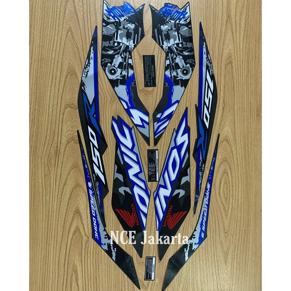Jual STIKER STRIPING SONIC BIRU HITAM | Shopee Indonesia