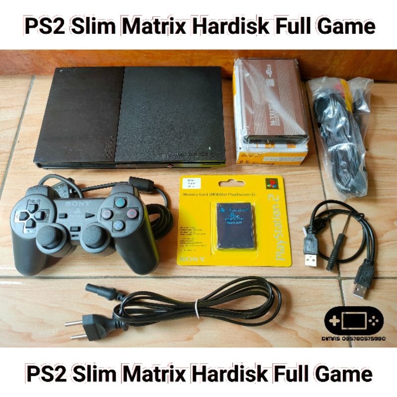 Jual PS2 Slim Matrix Hardisk Fullgame Playstation 2 Slim HDD Harddisk ...