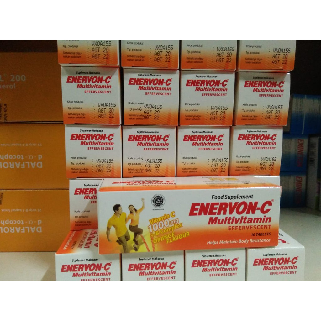 Jual Enervon C Effervescent Multivitamin - Isi 10 tablet | Shopee Indonesia
