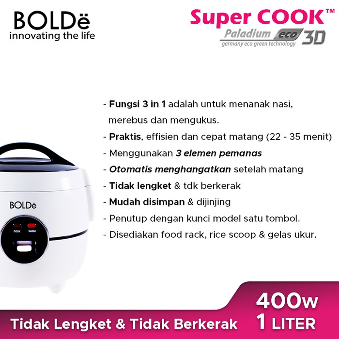 Jual BOLDe Super Cook 3D Palladium Eco | Shopee Indonesia