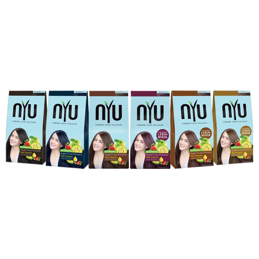 Jual [BOX] NYU Hair Color Semir Rambut 30gr dengan box | Shopee Indonesia