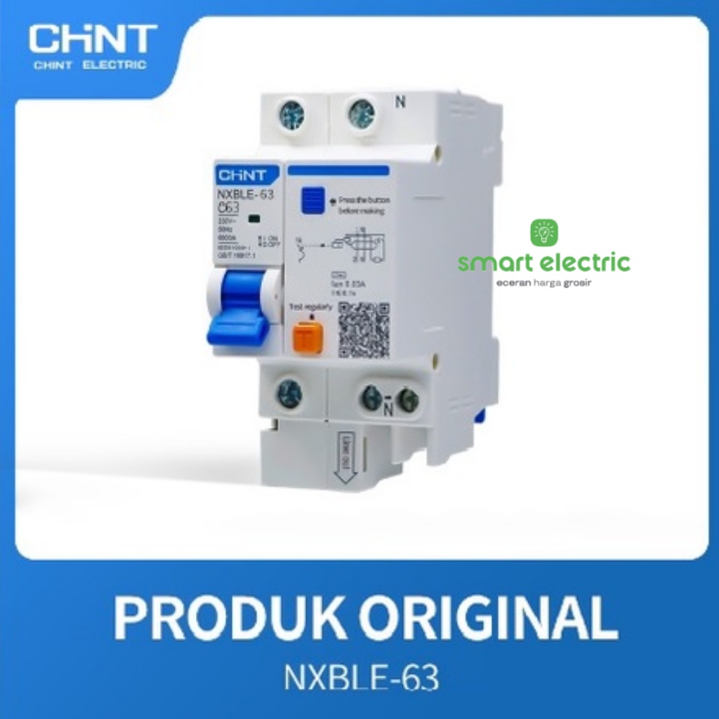 Jual Chint RCBO + MCB NXBLE-63 1P+N Anti Kontak 1 Phase (6A 10A 16A 20A 25A 32A 40A 50A 63A ...