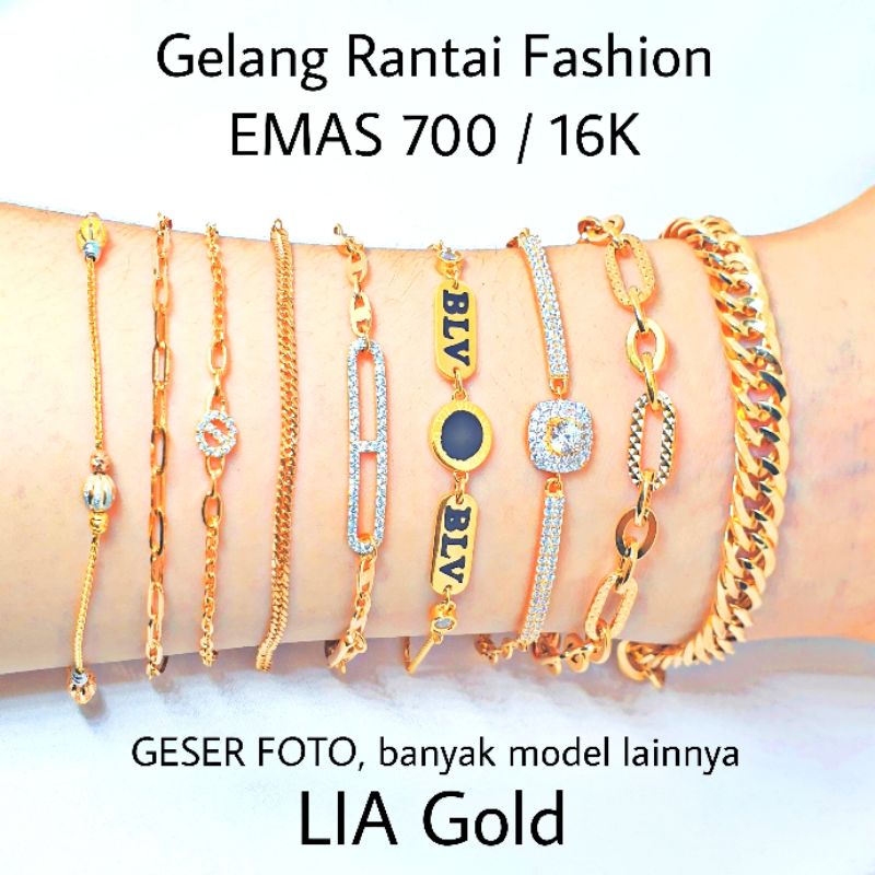 Jual Gelang EMAS Asli Kadar 700 / 16K ( TOKO MAS LIA GOLD BEKASI ...