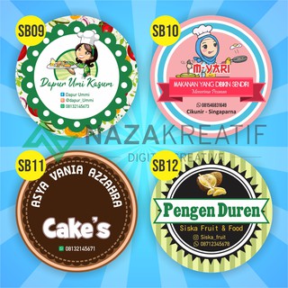 Jual Stiker Kemasan Label Olshop Merk Kue, Snack, Bakery, makanan dan ...