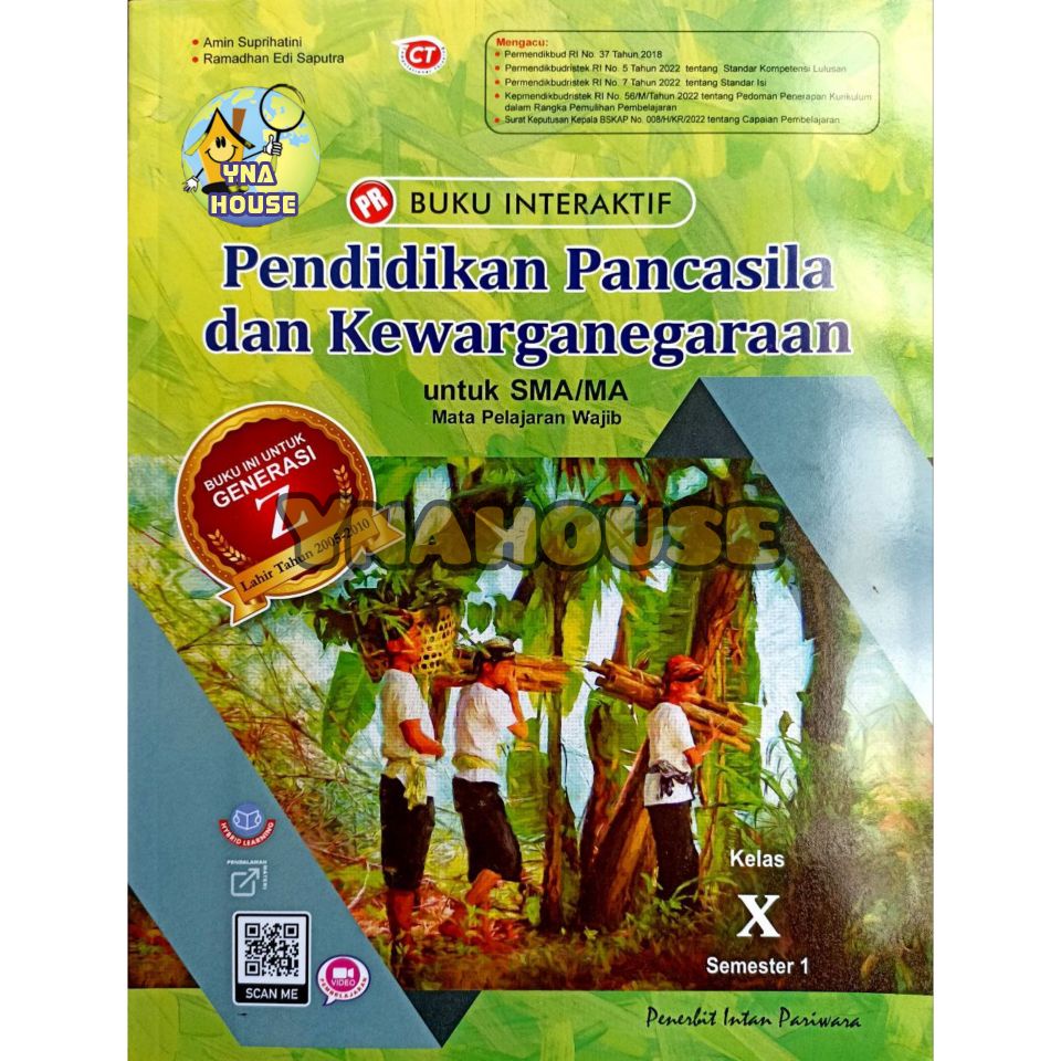 Jual Buku LKS PR Interaktif Intan Pariwara SMA/MA Kelas X/10 Semester 1 Tahun 2022 - 2023, Kur ...
