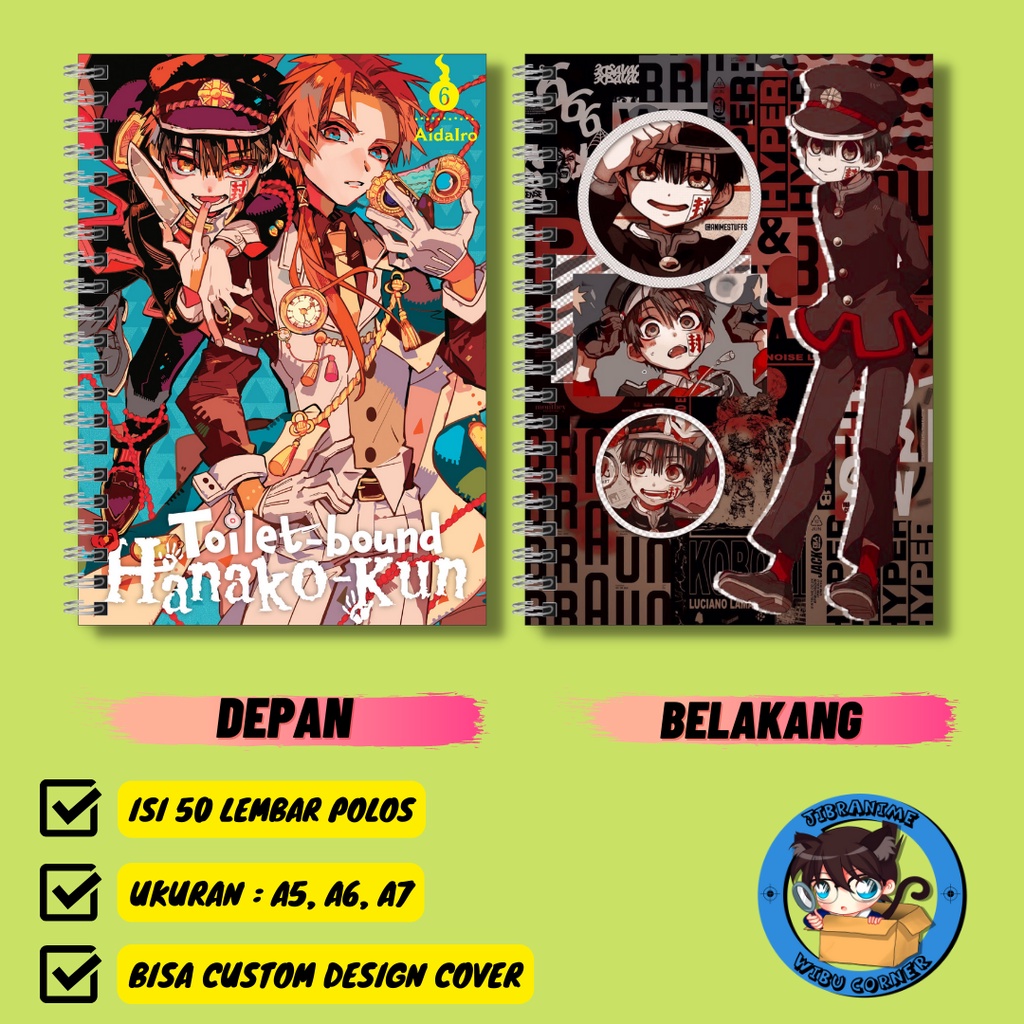 Jual note book ANIME / Buku catatan ANIMEJibaku Shounen Hanako-kun ...