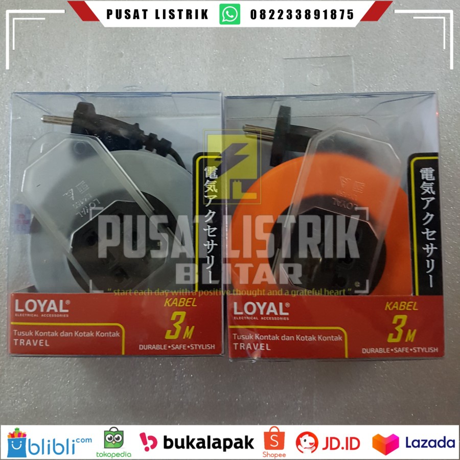 Jual Kabel Box Roll LOYAL Travel Mini 3 Lubang 3 Meter LY-150 | Shopee ...