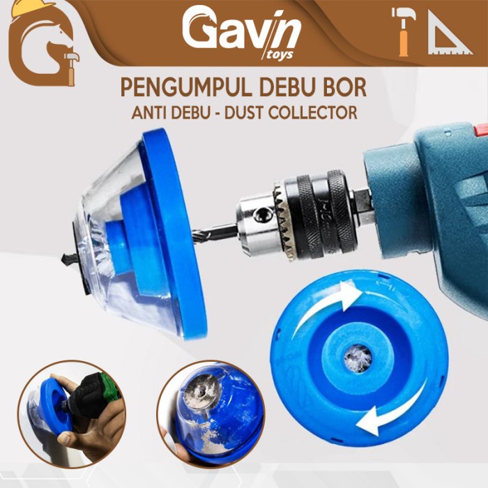 Jual Pelindung Bor Anti Debu Dust Collector Pengumpul Debu Bor 4-10mm ...