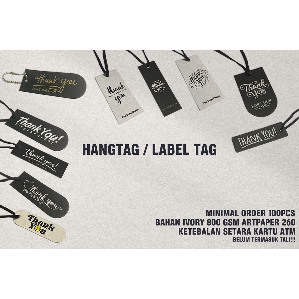 Jual Pricetag | Hangtag | Label Harga | Label hijab | Label Baju |Tag ...