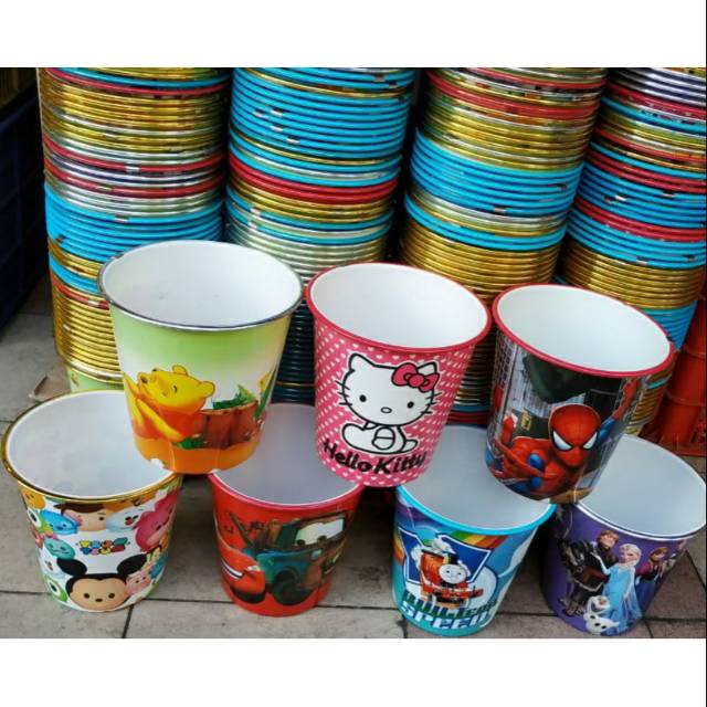 Jual Tong Sampah Karakter Tong Sampah Bulat Shopee Indonesia