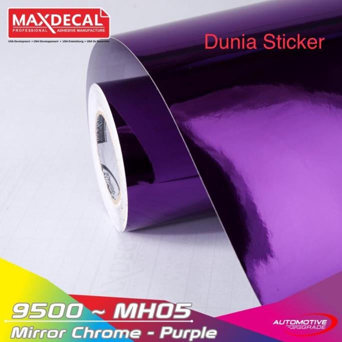 Jual Stiker Sticker Mirror Chrome Purple Ungu Maxdecal not Oracal ...