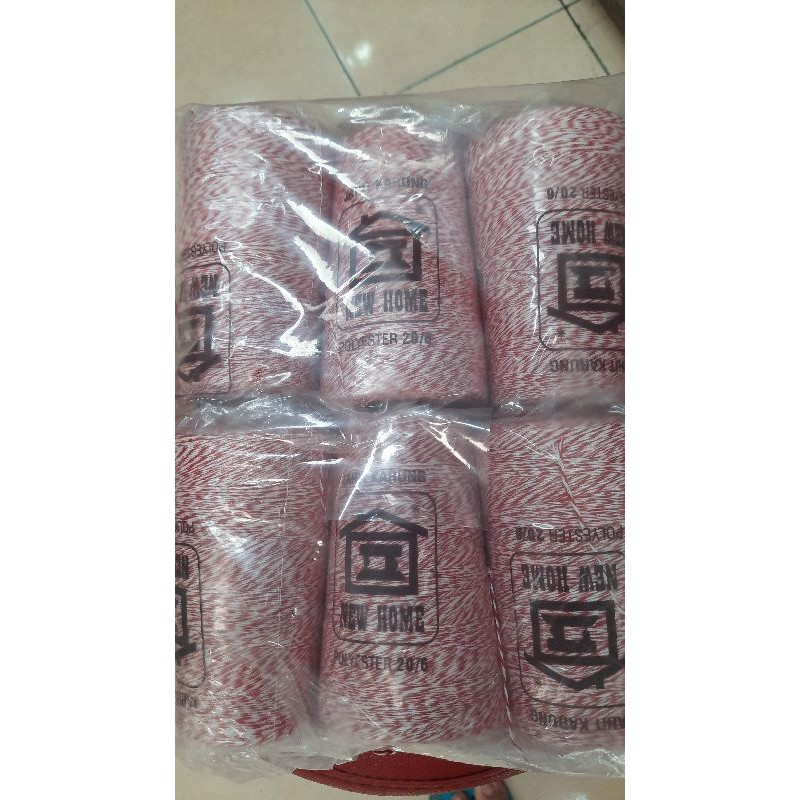 Jual Benang Jahit Karung New Home Merah Putih | Shopee Indonesia