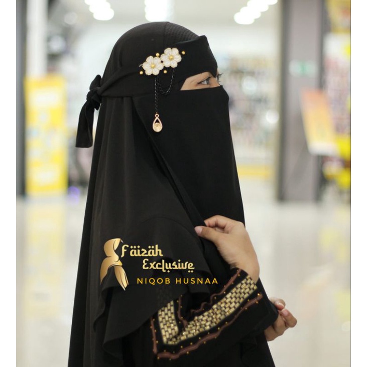 Jual NIQOB HUSNAA/NIQAB BANDANA/CADAR MURAH/KHIMAR TEMBORO | Shopee ...