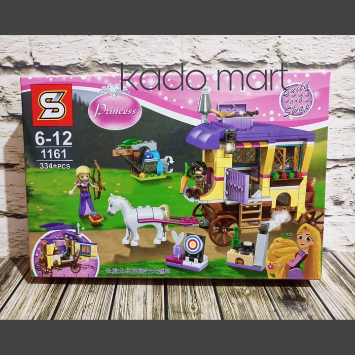 Jual BISA COD Lego Princess Rapunzel Travelling Caravan Merek Sy ...