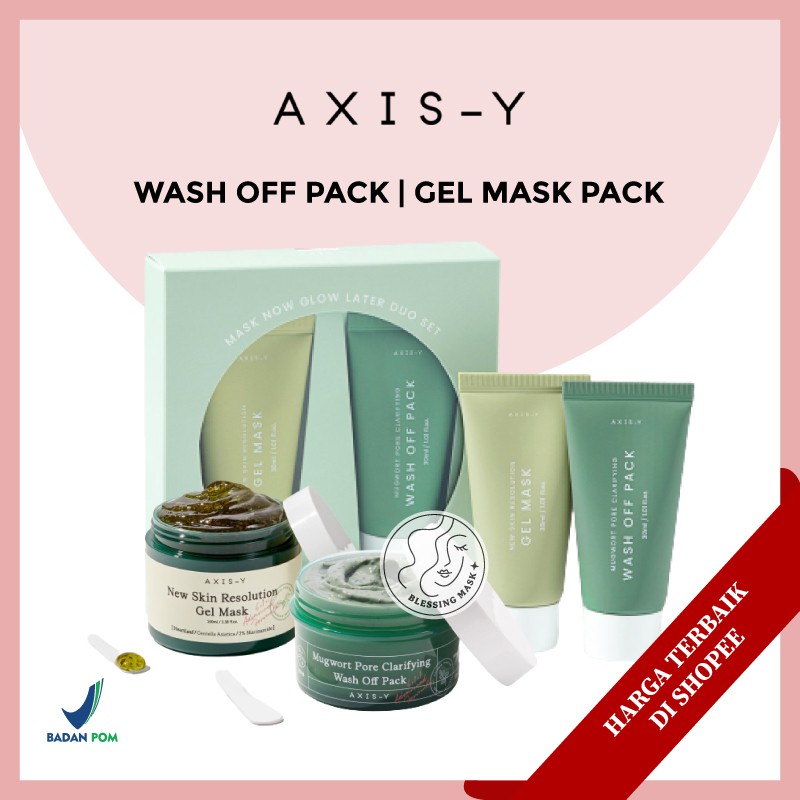 Jual AXIS-Y Mugwort Pore Clarifying Wash-Off Pack 100mL | Axis-Y New ...