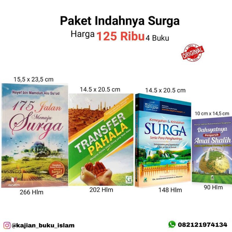 Jual Paket Indahnya Surga, 175 jalan menuju surga, transfer pahala ...
