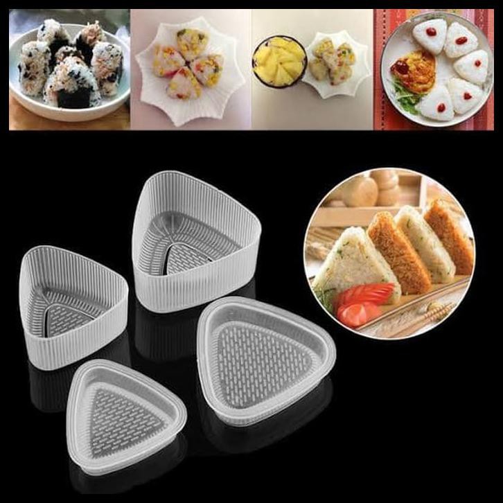 Jual CETAKAN ONIGIRI MOLD ISI 2 | NORI TRIANGLE RICE MOLD | NASI ...
