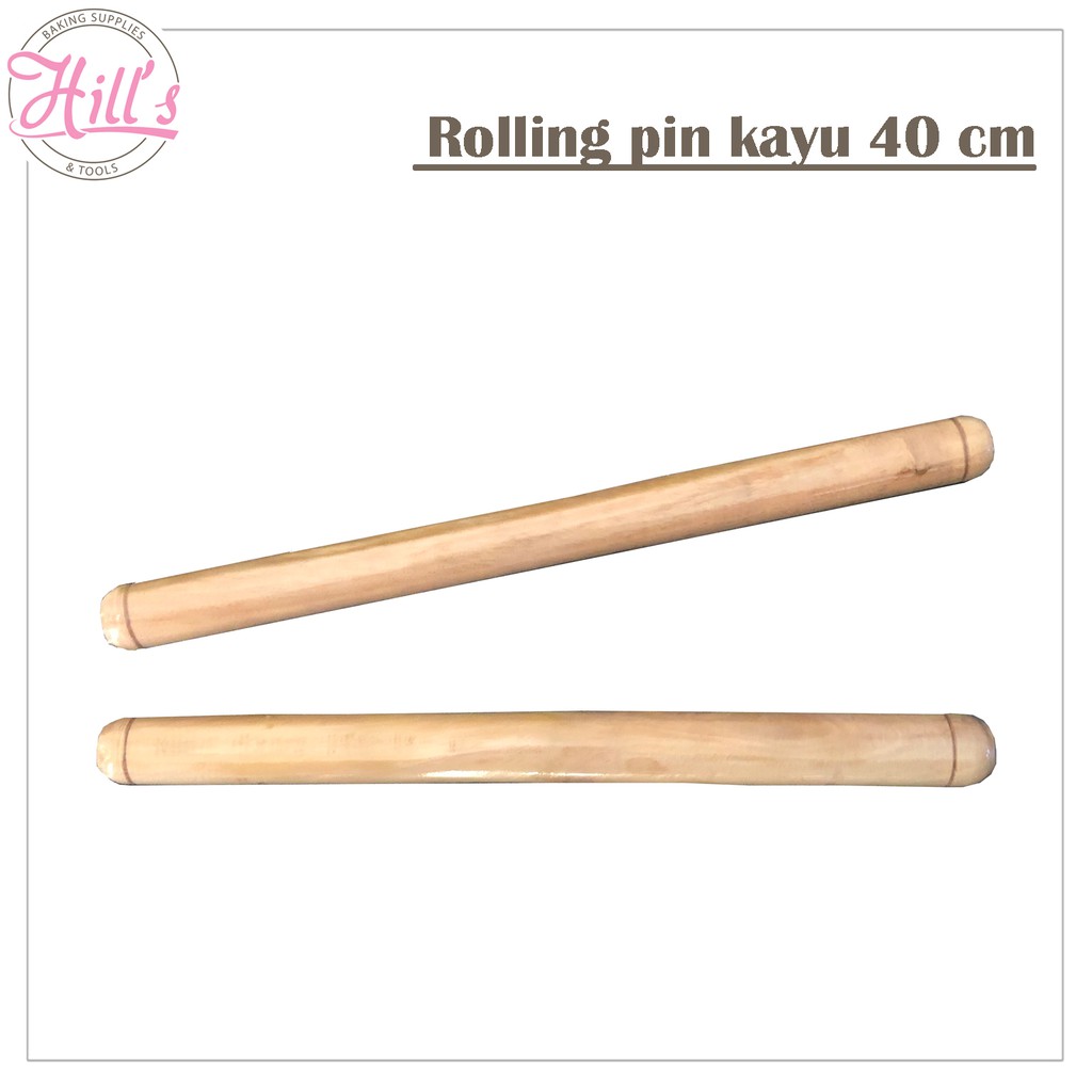 Jual ROLLING PIN KAYU 40 CM / PENGGILING ADONAN ROLING PIN GILINGAN ...