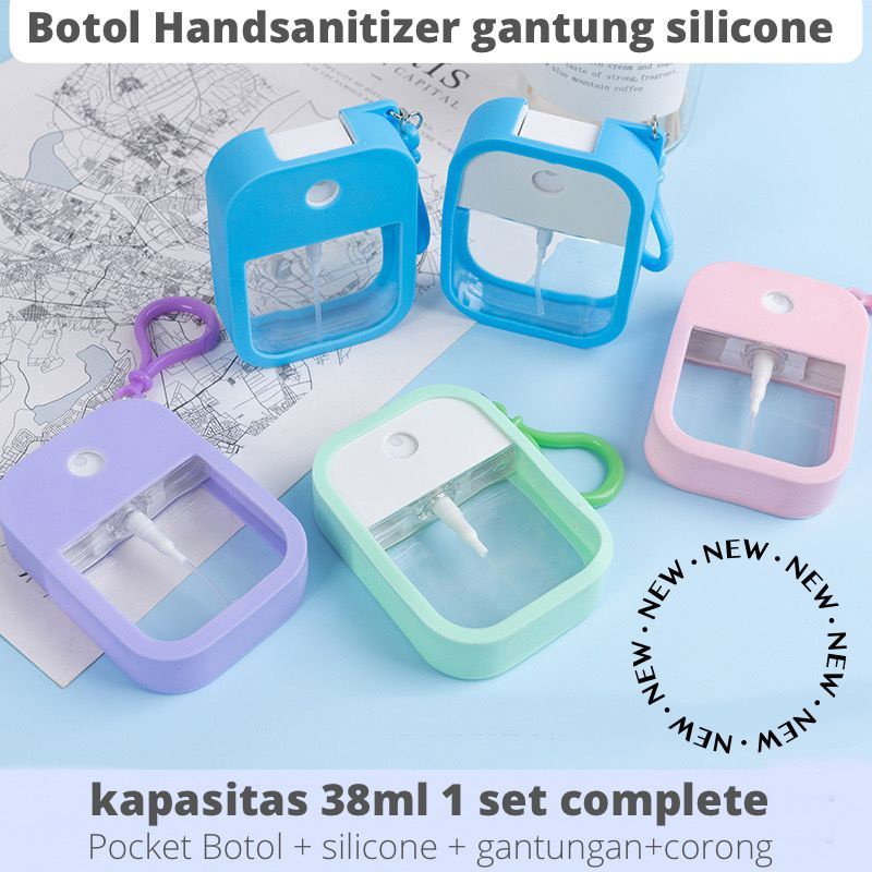 Jual Botol Spray Pocket Handsanitizer Terbaru 38ml full set | Shopee ...